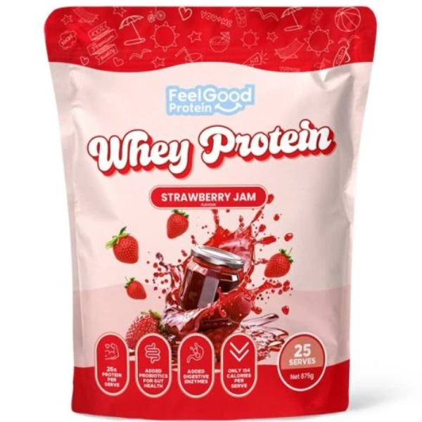 Whey Protein STRAWBERRY JAM- 25 Serve – Low Carb Haven