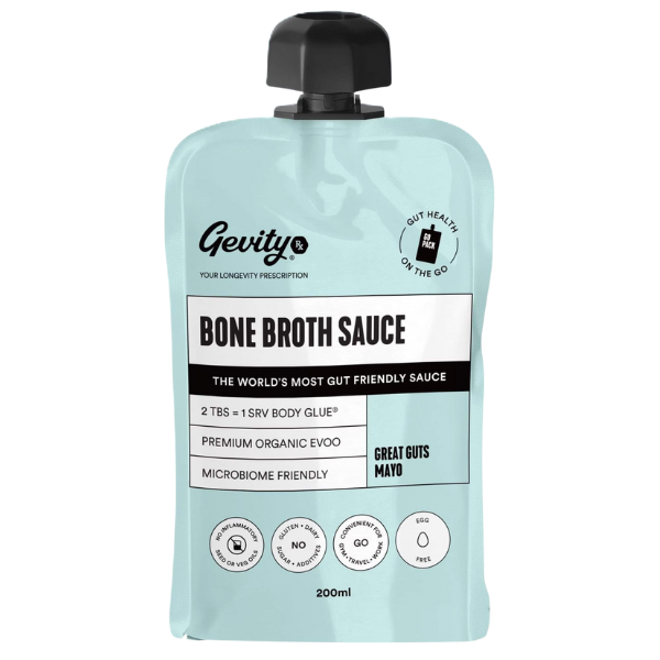 Gevity Bone Broth Sauce Great Guts Mayo 200g POUCH – Low Carb Haven