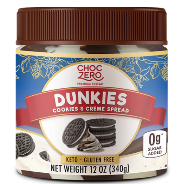 No Sugar Added Keto Spread - 340g / Dunkies Cookies & Creme – Low Carb ...